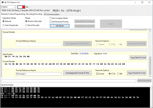 BC7215A 演示板 – BitCode